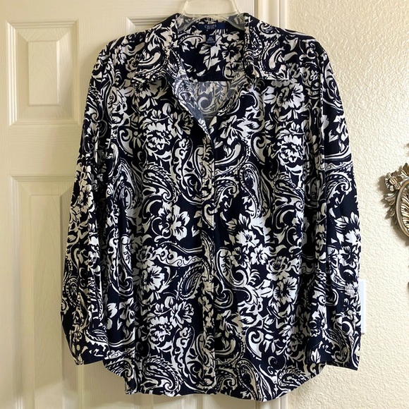 Chaps | Tops | Chaps Button Down Blouse | Poshmark